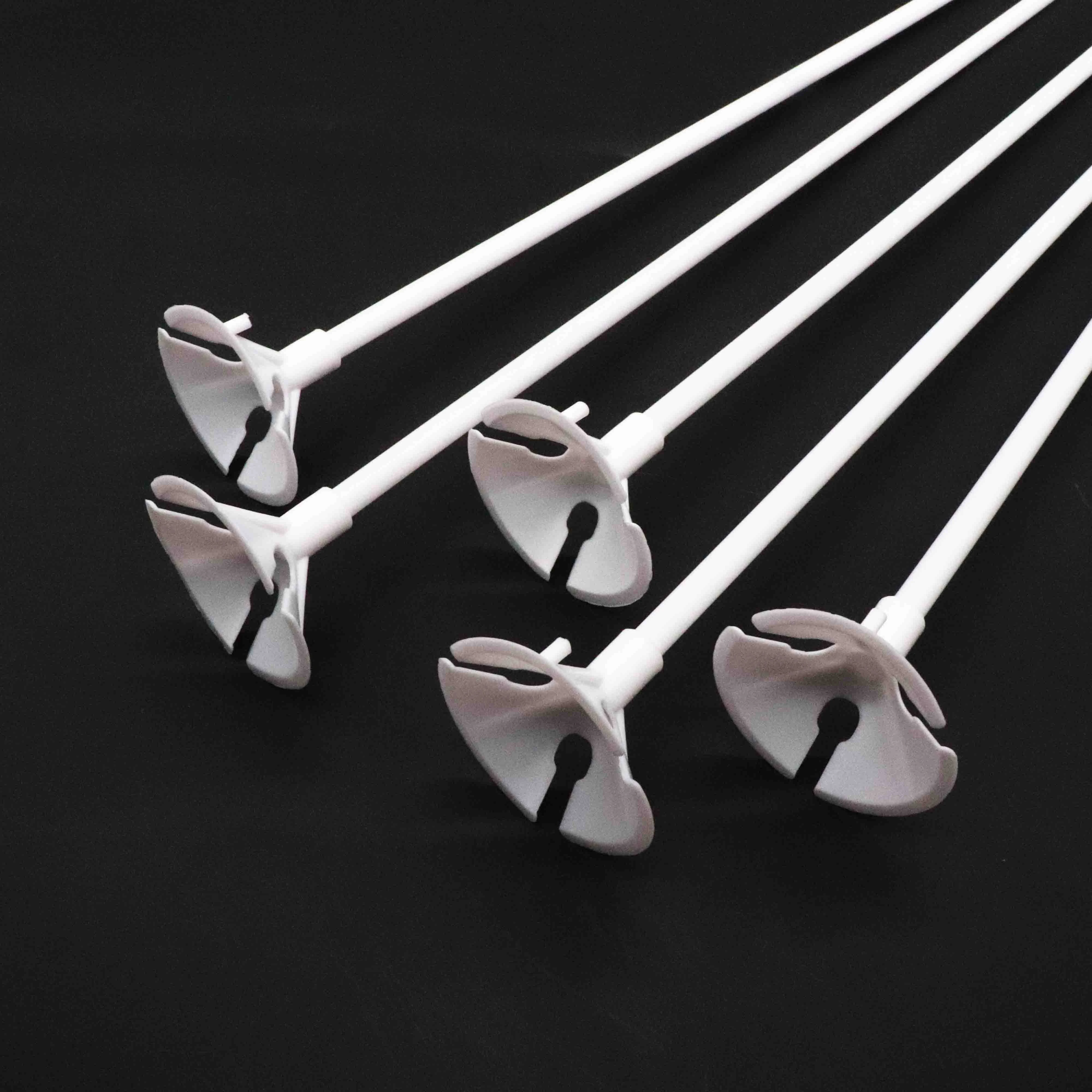 10 Sets/lot 40cm Latex Balloon Stick White PVC Rods Balloons Holder ...