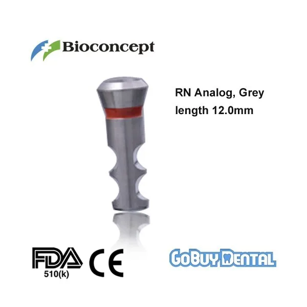 Straumann Compatible Dental Implants RN Analog, grey(with red stripe ...