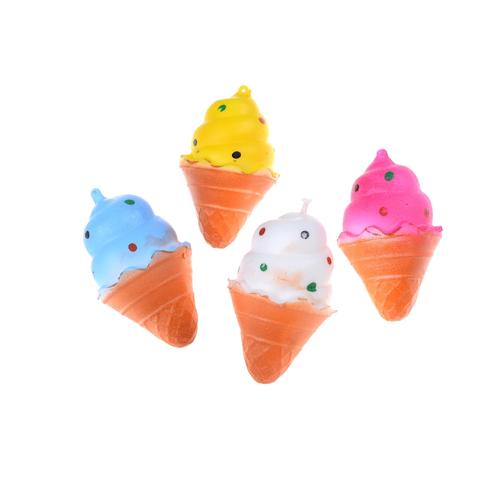 kawaii Super Jumbo Ice Cream Cone Squishy White Kitchen Toys Scented ...