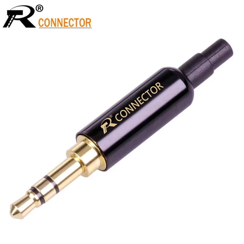 1PC Jack 3.5mm R Connector 3Pole Gold plated stereo 3.5mm jack DIY ...
