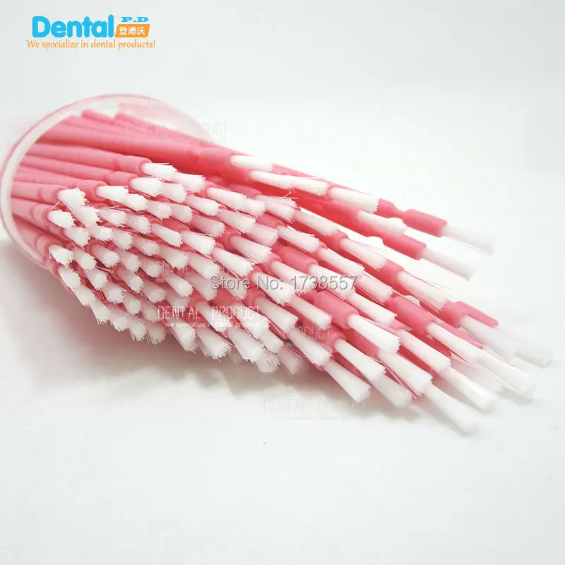 Dental Microbrush 100 Pcs Disposable Dental Micro Applicator Brushes ...