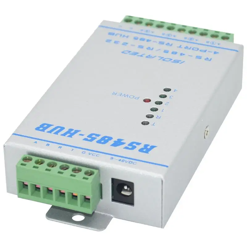 Lightning proof isolation bi directional 4 way 4 port RS485 hub hub ... Lightning proof isolation bi directional 4 way 4 port RS485 hub hub ...