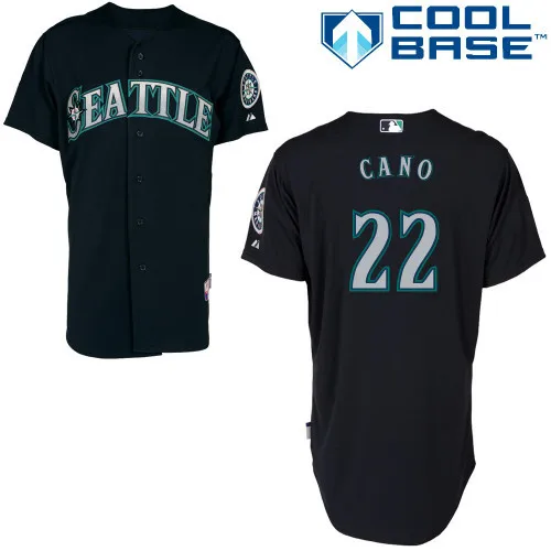 Seattle Mariners 22 Robinson Cano Stitched White Blue Standard US Size ...