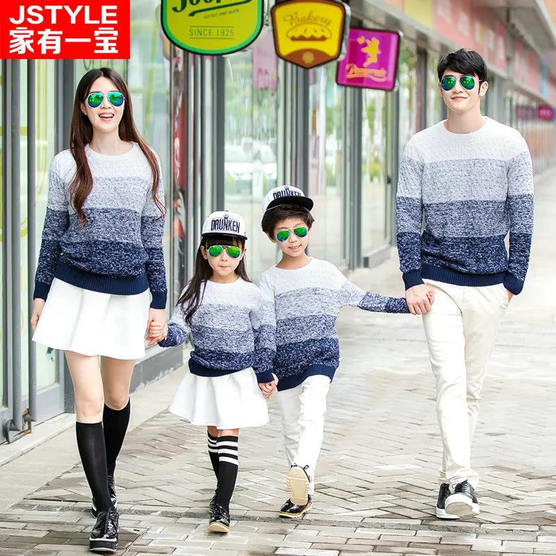 Matching Family Clothes 2016 Spring Autumn Sweater Family Look Matching ...