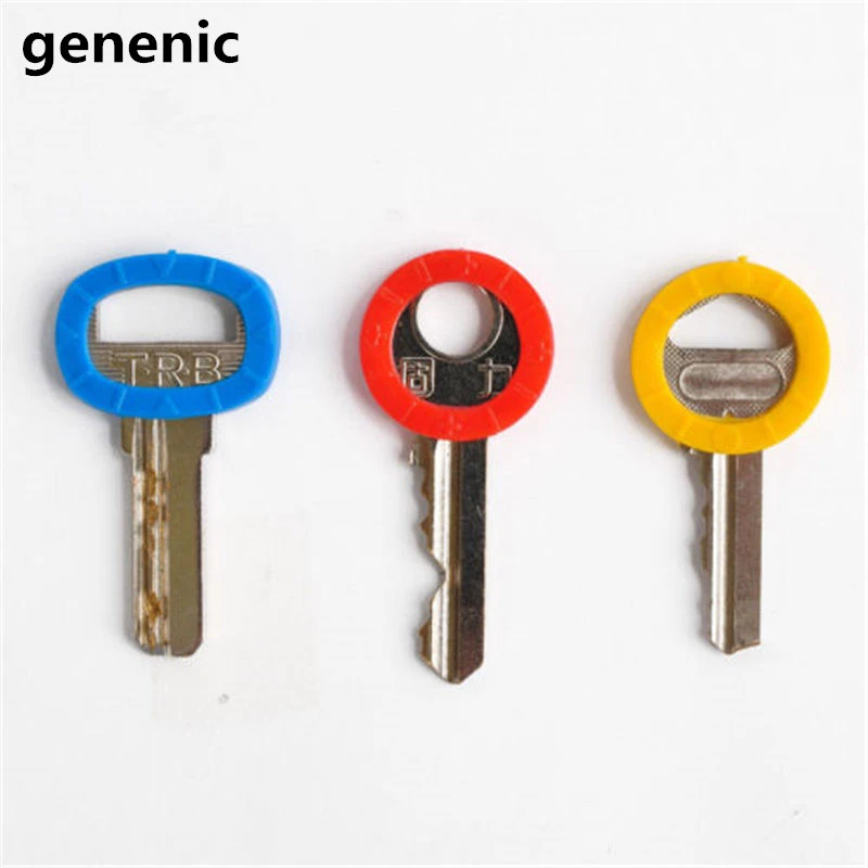 8pcs/lot Hollow Multi Color Rubber Soft Key Locks Keys Cap Key Covers ...