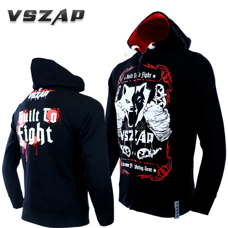 New Men's Hoodie Jacket MMA Long Sleeve Fight VSZAP Genuine mma ...