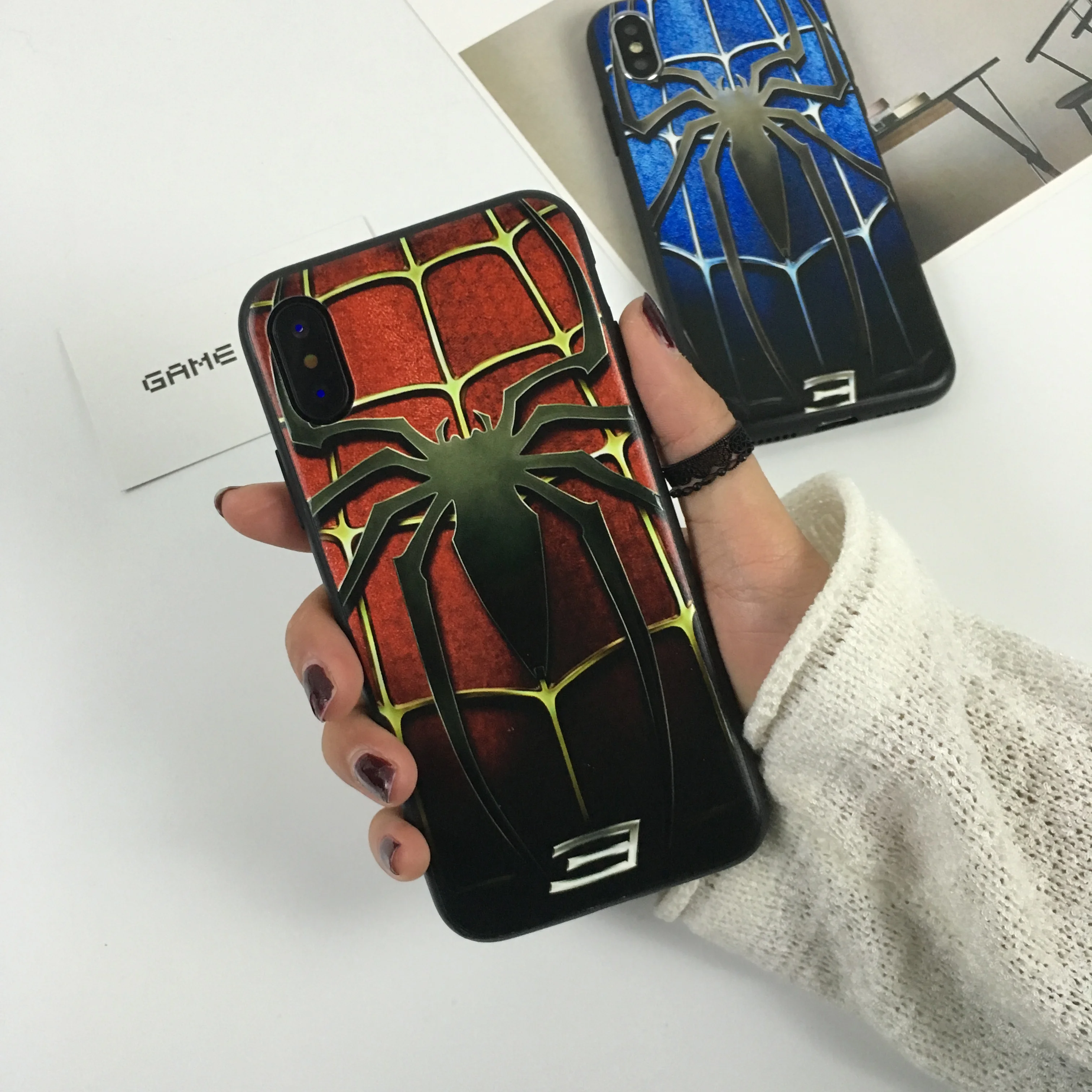 Super simple style spider cover soft case For iPhone 7 8 plus phone ...