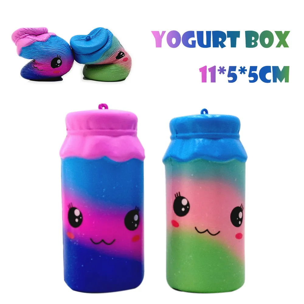Yogurt Bottle Scented Squishy Slow Rising Squeeze Toys Jumbo Collection ...