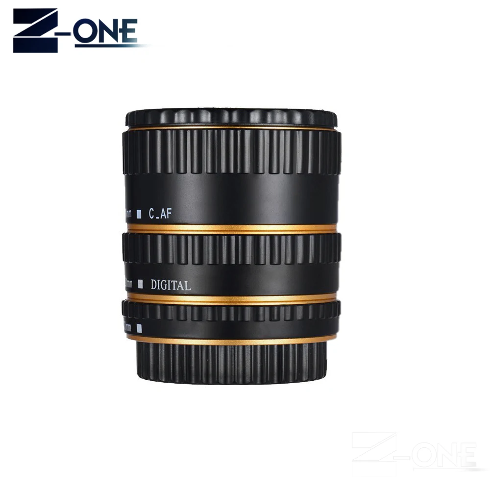 Gold Metal Ttl Auto Focus Af Macro Extension Tube Ring For Canon Eos Ef ...