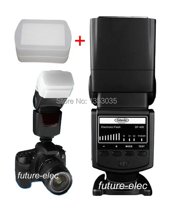 Luz de Flash Speedlite DF 400 para Canon EOS 7D 70D 350D 400D 450D 500D ...