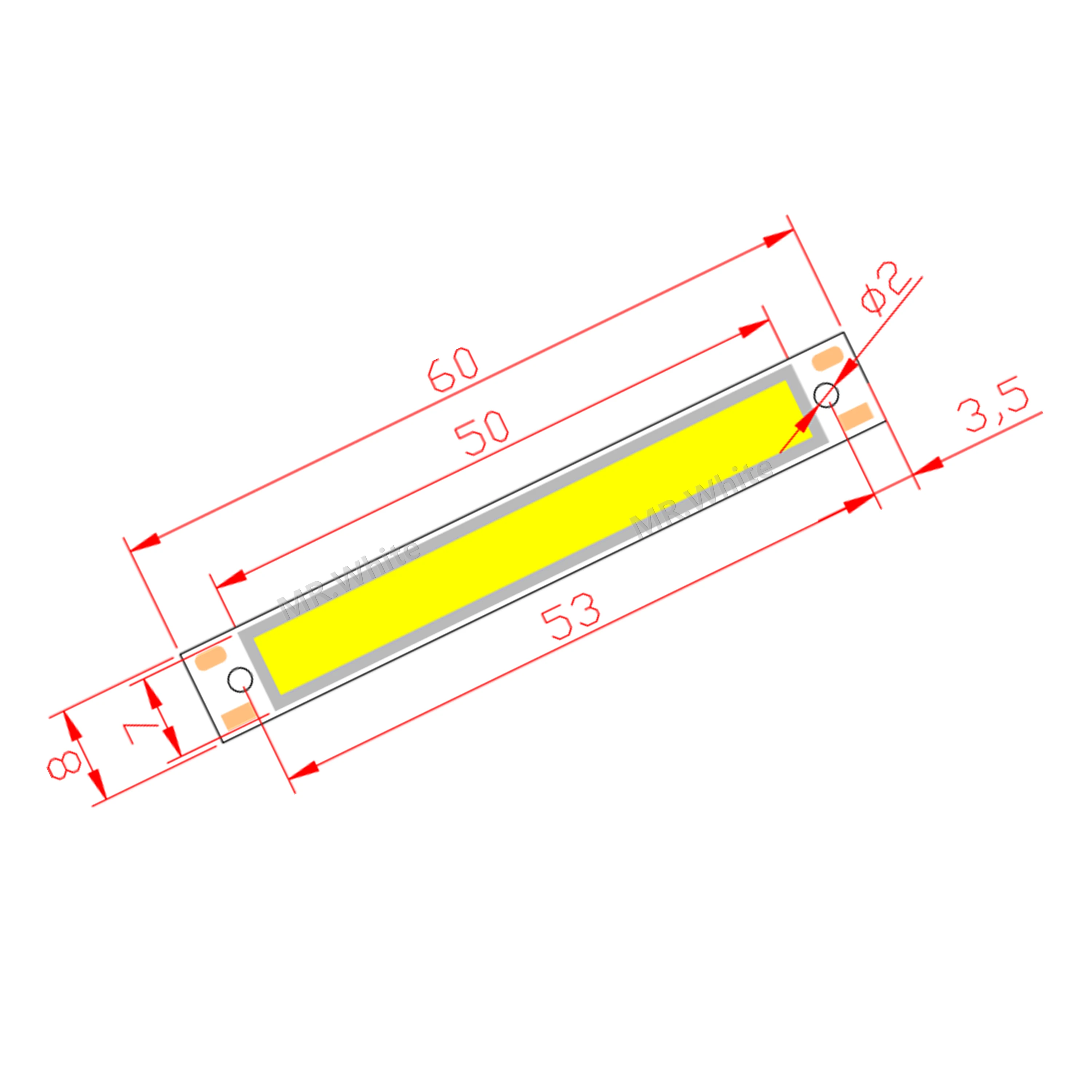 Led Light Source Module | Warm White Led Cob | Bicycle Work Lamp | 3v ...