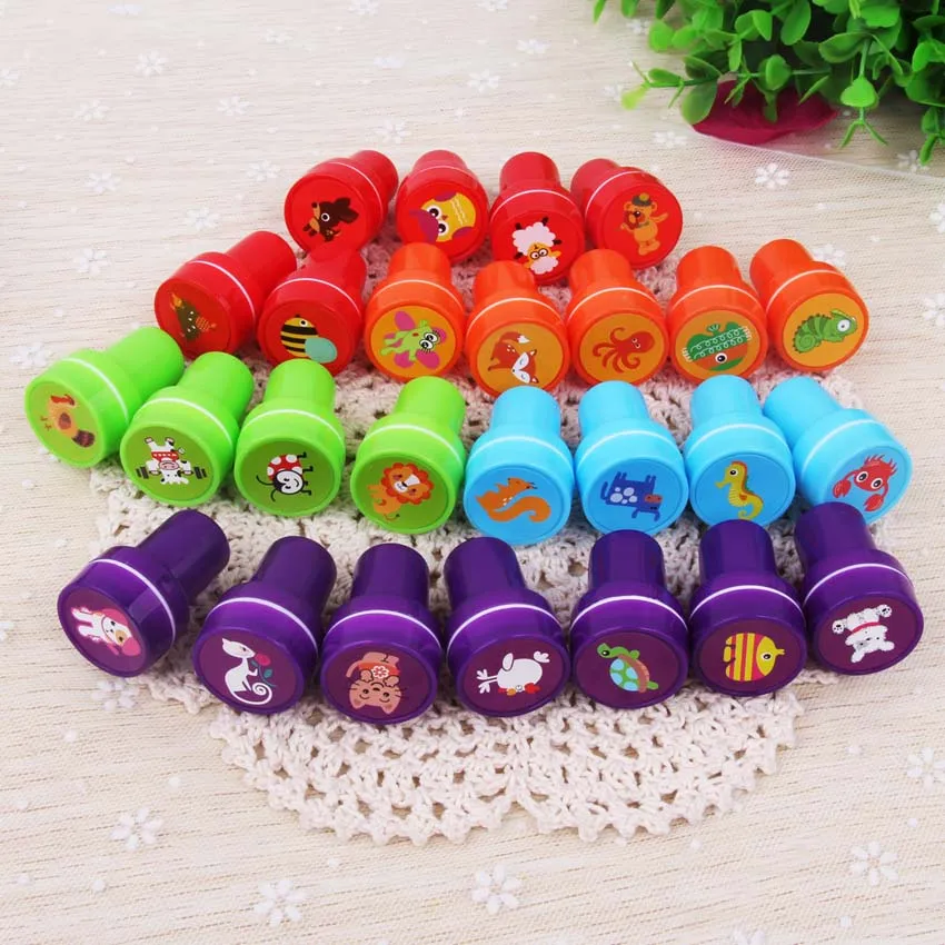 Aliexpress.com : Buy 26PCS/Lot Kids Cartoon Animal Stamp Children ...