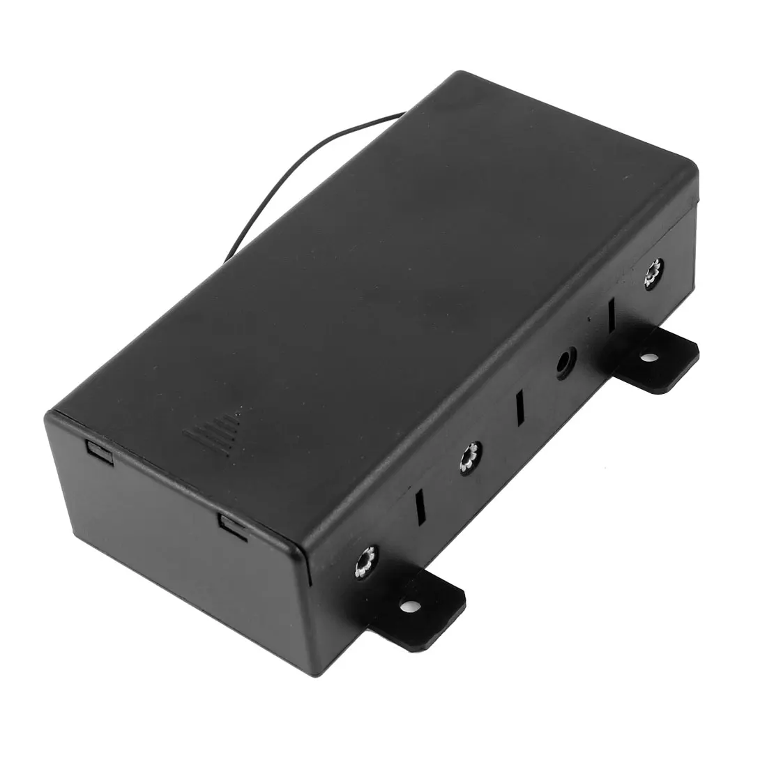 UXCELL Spring Loaded Dual Wire Leads Black Plastic Housing 4 X 1 5V D uxcell-spring-loaded-dual-wire-leads-black-plastic-housing-4-x-1-5v-d