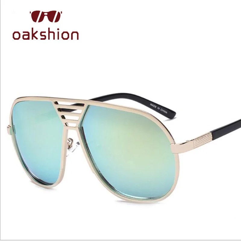 Men Women Fashion Cool Rays Oval Sunglasses Oversized Frame Color Grey ...