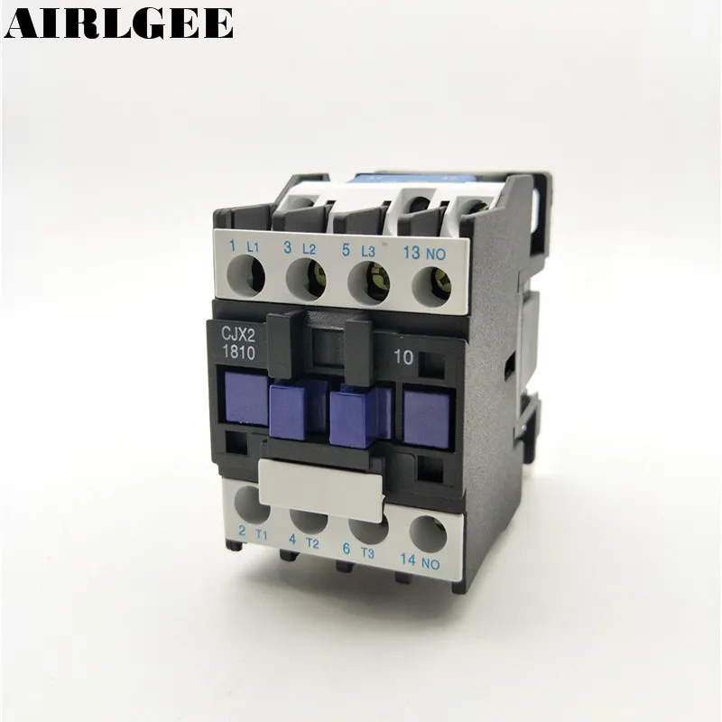 Lc1 Cjx2-1810 3-phase 3p+no 50/60hz Motor Starter Switch Ac Contactor 24v 36v 110v 220v 380v ...
