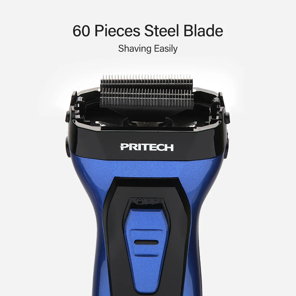 PRITECH Electric Shaver Rechargeable Electric Razor Shaver For Men ...