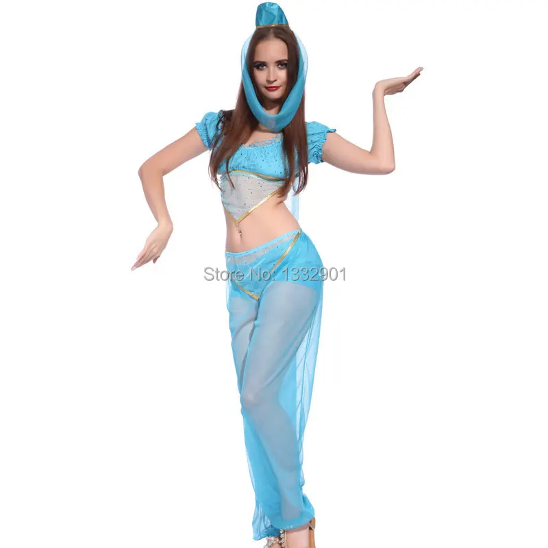 Buy New Genie Costume Princess Jasmine Belly Dancer