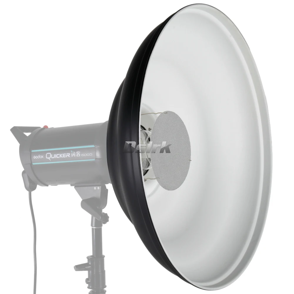 ASHANKS 41cm Waved Beauty Dish Reflector with Honeycomb Soft Cloth Two ...