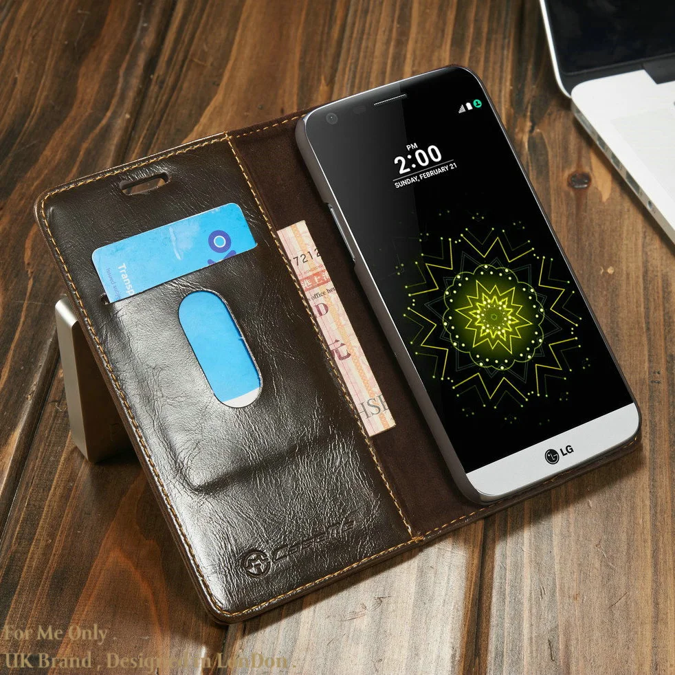 For Lg G5 Case Superior Original Caseme Luxury Leather Wallet Stand ...
