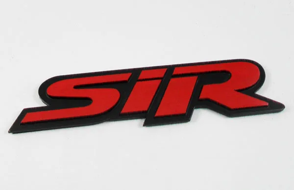 3D Auto car red SiR si r for civic crx FIT ACCORD Emblem Badge Sticker ...