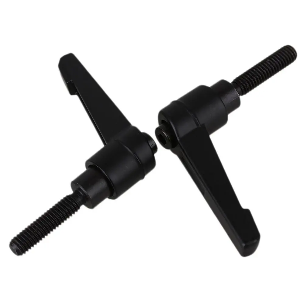 Black M6 Male Thread Metal Knob Adjustable Handle Thread Lever 50X25mm ...