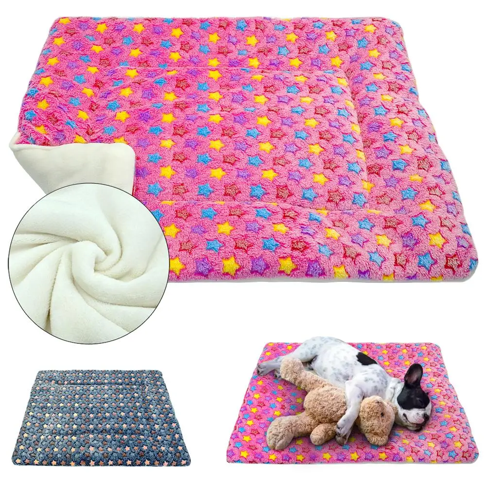 Large Dog Mat Bed Small Big Pet House Cat Mattress Soft Blanket Sofa ...
