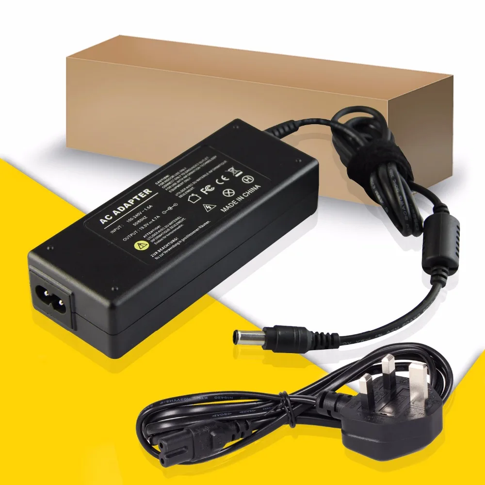 UK Plug 19.5V 4.7A 90W 2 Pin Laptop Charger Power Supply AC Adapter for ...