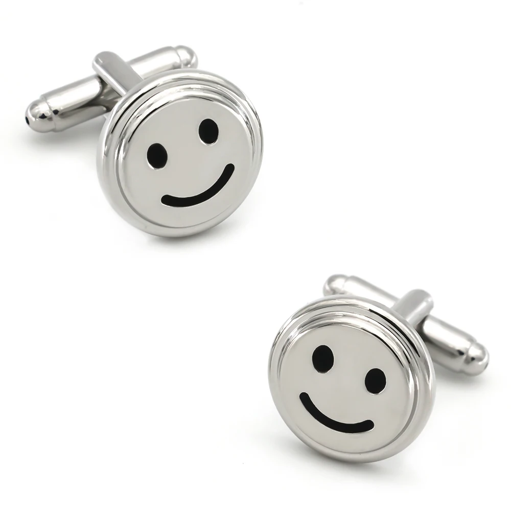 Men-s-Smiling-Face-Cuff-Link-Copper-Material-Silver-Color.jpg