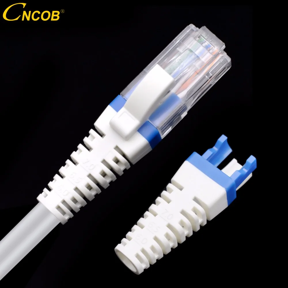 CNCOB rj45 cap cat6a CAT6 network connector tpu boots Ethernet ...