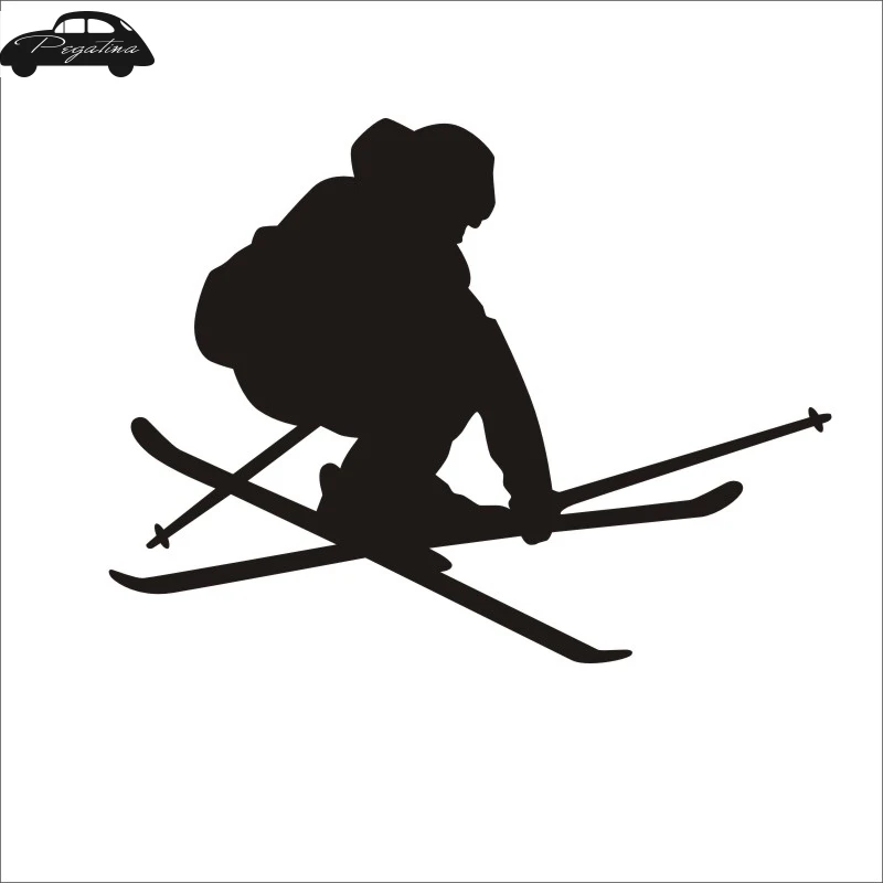 Pegatina Skiing Sticker Winter Sports Snow Decal Ski Posters Vinyl Wall ...