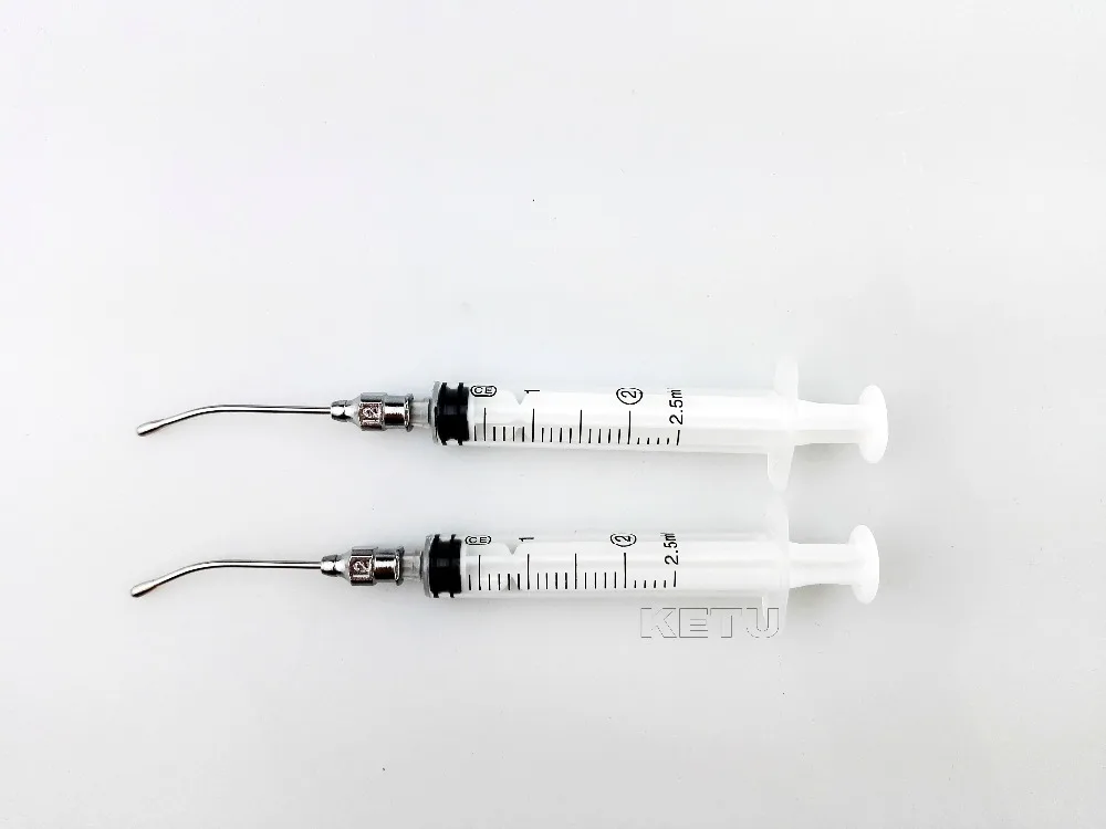 Gavage Crop Needle Feeding Syringe 2.5ml W 1.2mm X 40mm #12 Curve ...