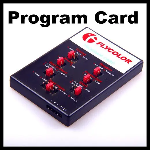 FLYCOLOR Speed Control ESC Program Card For RC Helicopter Airplane|esc ...