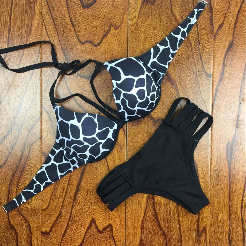 Sexy Leopard Comfortable Bikini Women Swimsuit Low Waisted Beach Wear