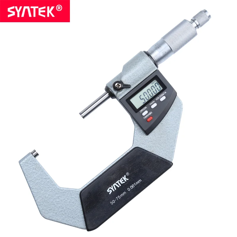 Syntek 0.001mm Standard Electronic Digital Outside Micrometer 25 50mm ...
