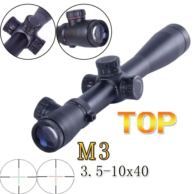 Leupold M3 3.5-10x40 Airsoft Riflescope Hunting Scope Rifle Sight Side ...