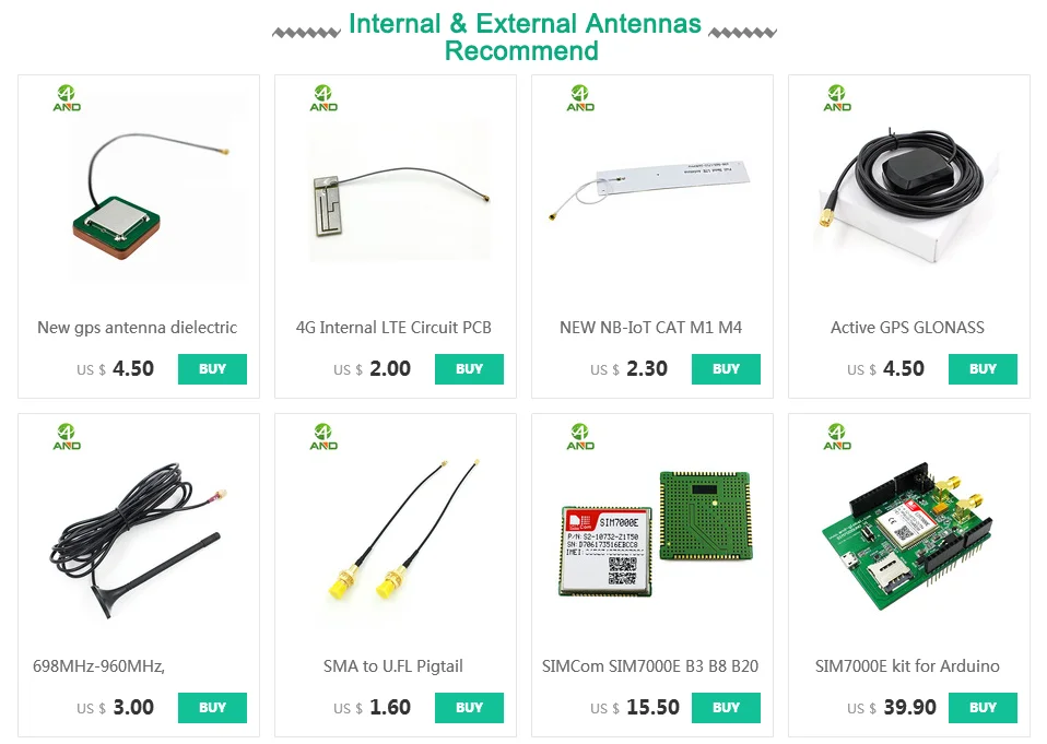 Мобильные IoT модули, SIM7000E комплект разработки, NB IOT ...
