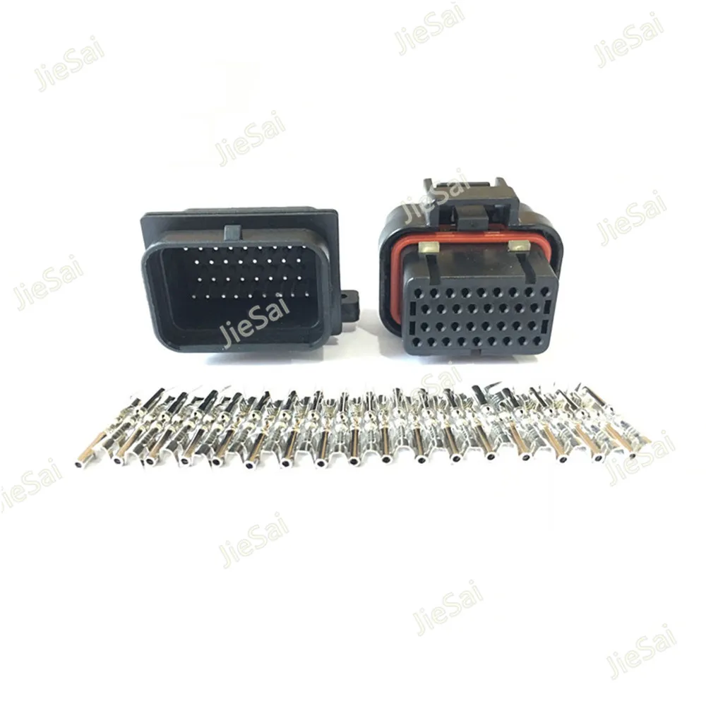 34 Pin 4 1437290 0 Female And Male Tyco AMP Auto Oil Gas Connector ...