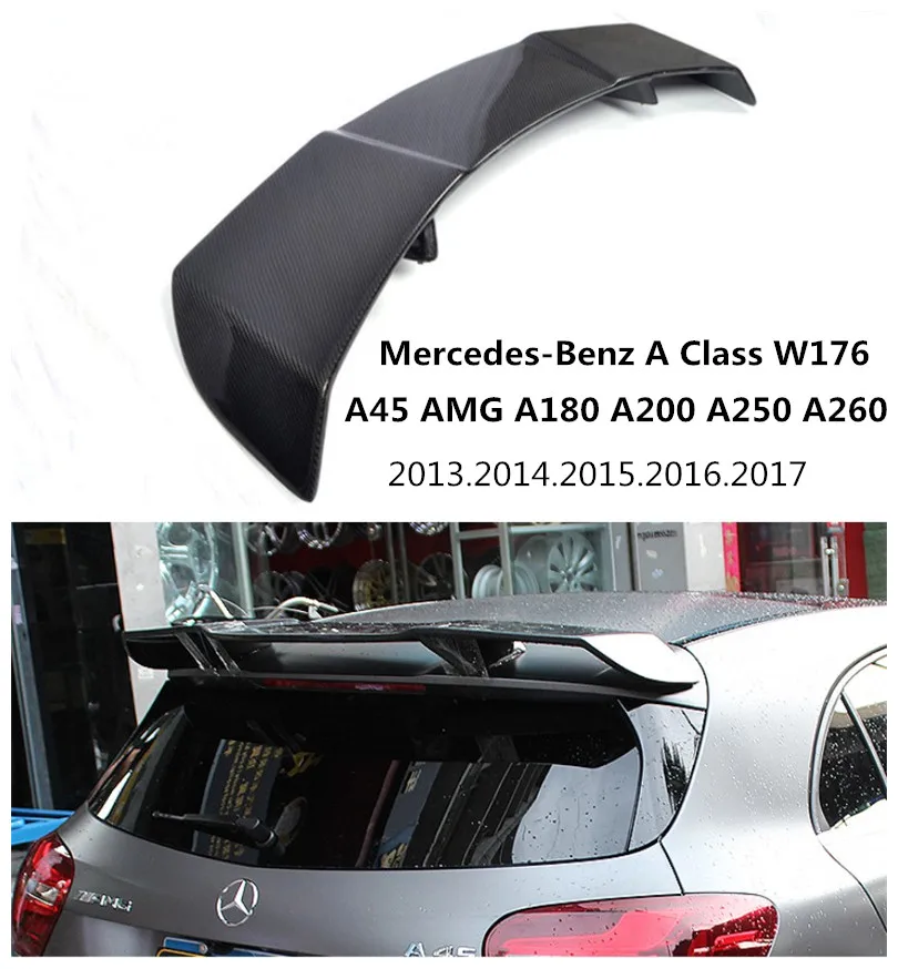 Spoiler de fibra de carbono para mercedes benz classe a w176 a45 amg ...
