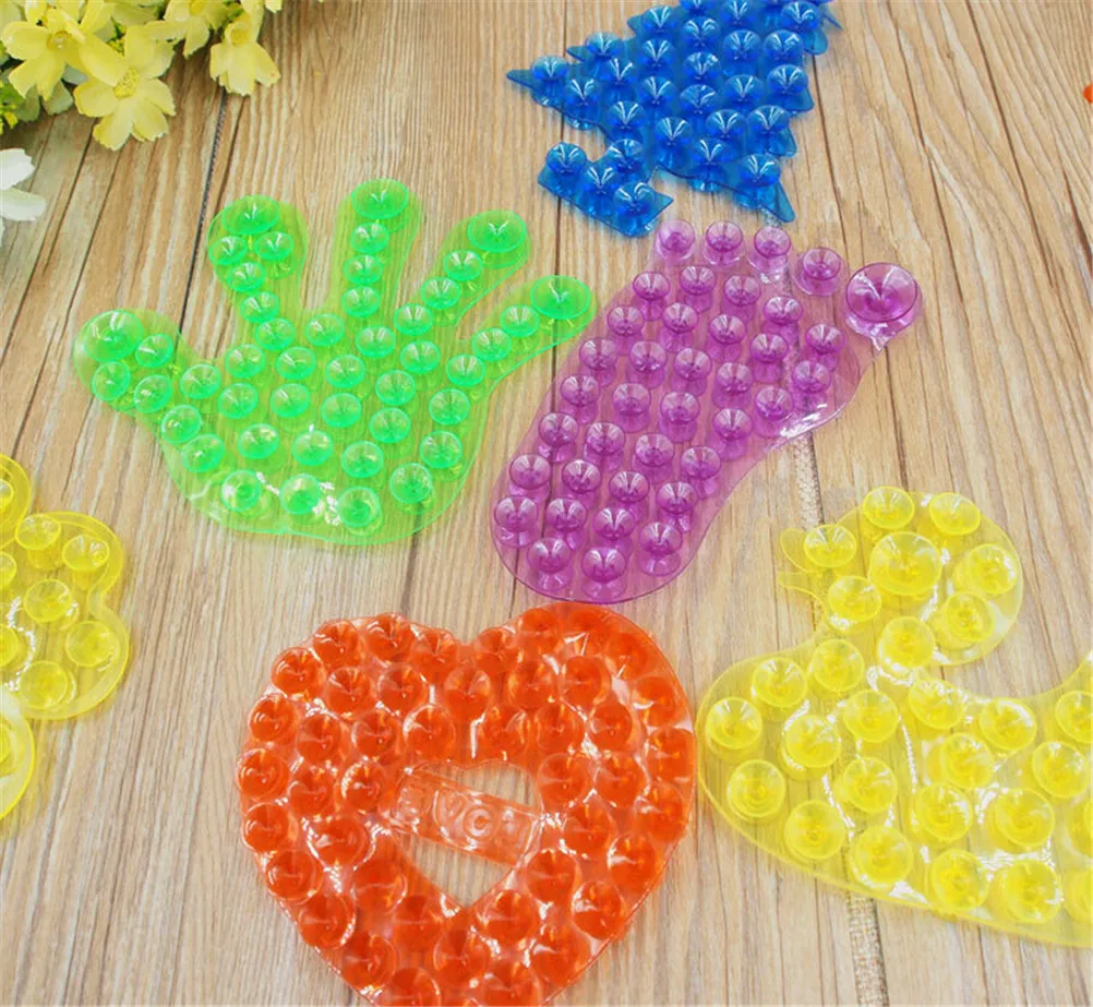 10Pcs Double Magic Plastic Sucker Strong Double Side Suction Palm PVC ...