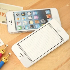 White Fashion Sticky Post It Note Paper Cell Phone Shaped Memo Pad memo ...