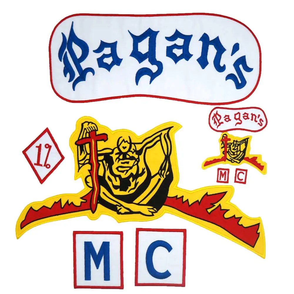 Pagans-Motorcycle-Patch-1-Biker-Rider-Patch-BACKING-Embroidered-biker ...