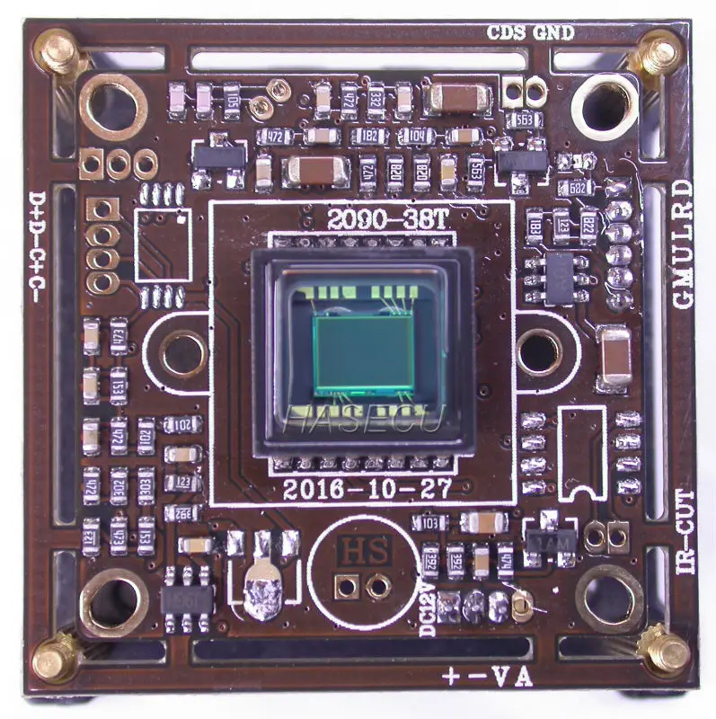 1/3" Super HAD CCD sensor + NVP2090 CCTV camera PCB board module, car ...