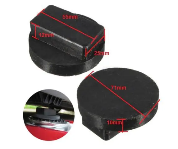 Hydraulic Floor Rubber Jack Pad Frame Rail Protector Slotted Frame Rail ...