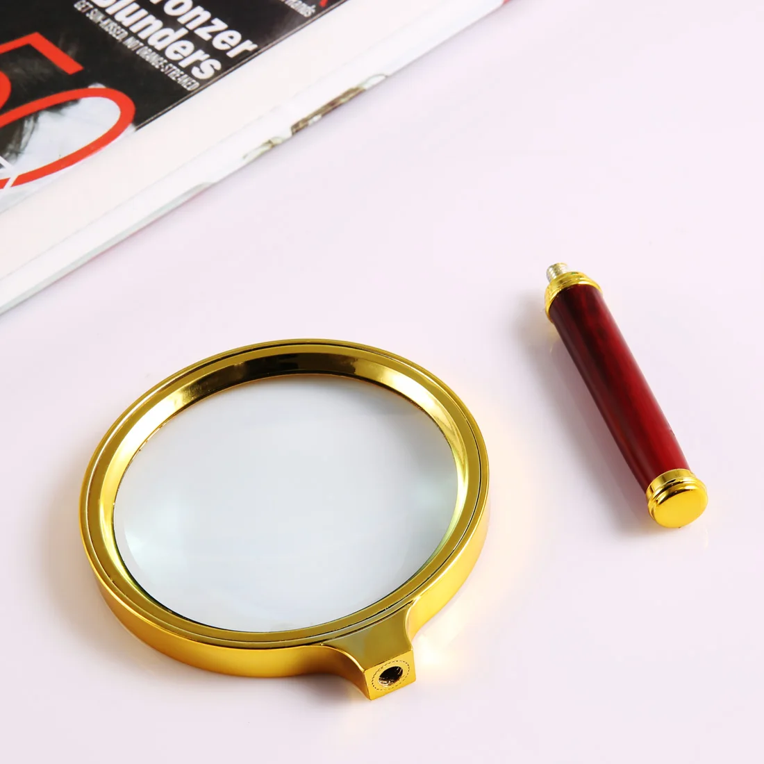 Hot 10XPortable 60mm Magnifying Glass Handheld High Definition Reading hot-10xportable-60mm-magnifying-glass-handheld-high-definition-reading