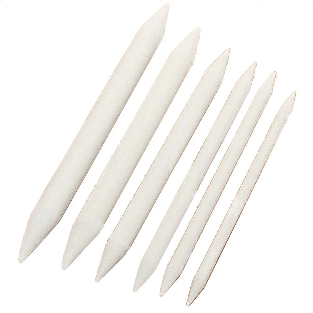 6 Pcs Set Double Ended Durable Art Drawing Pen Tools Stump Sketch 