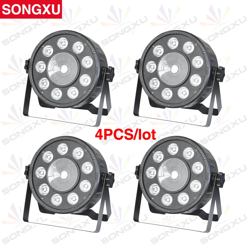 SONGXU 4 pçs/lote 9 PCS * 3 W 3IN1 e 1 PCS * 30 W 3IN1 Hight Power LED ...