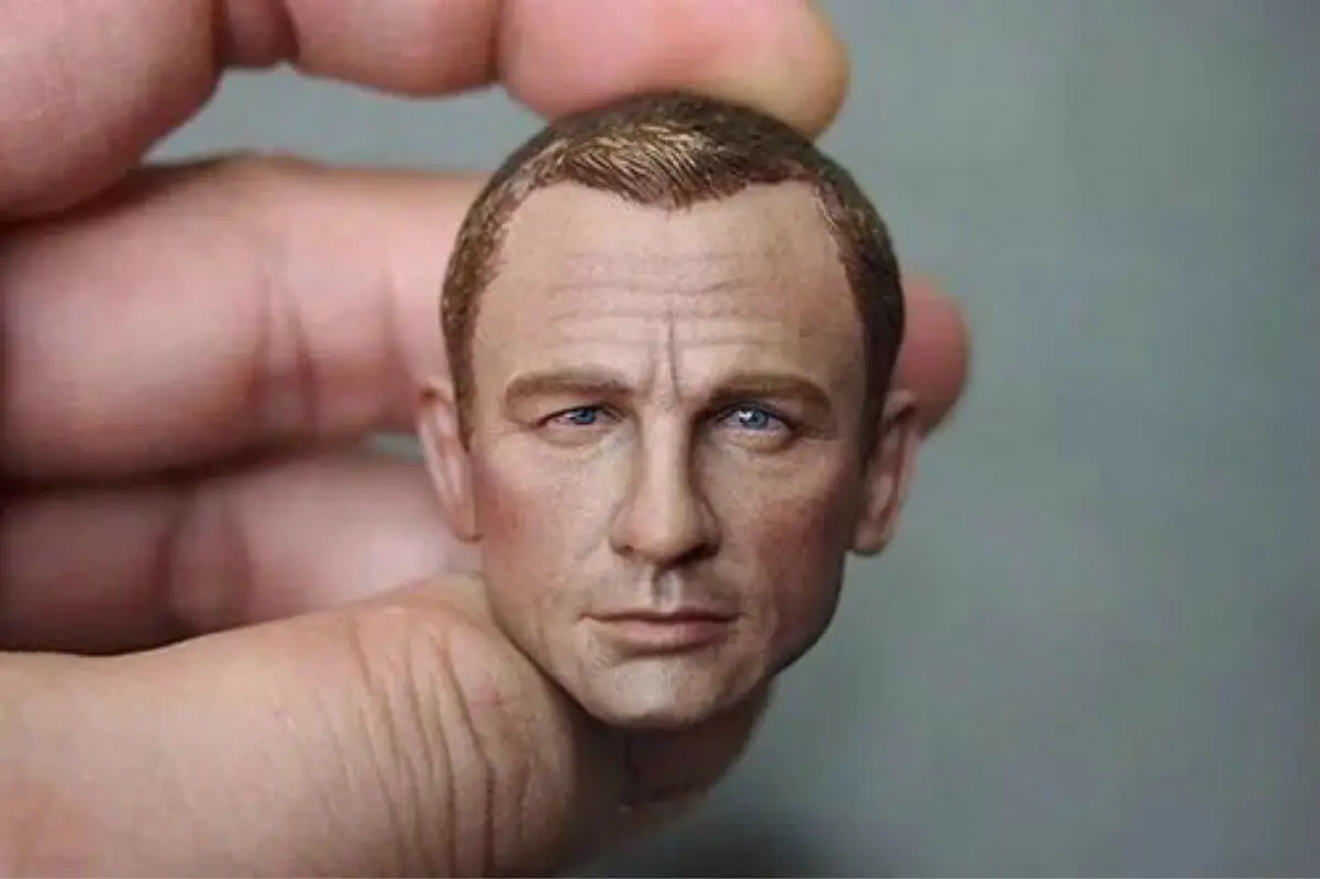 Custom 1/6 Daniel Craig head 3.0 James Bond agent 007 Skyfall Spectre ...