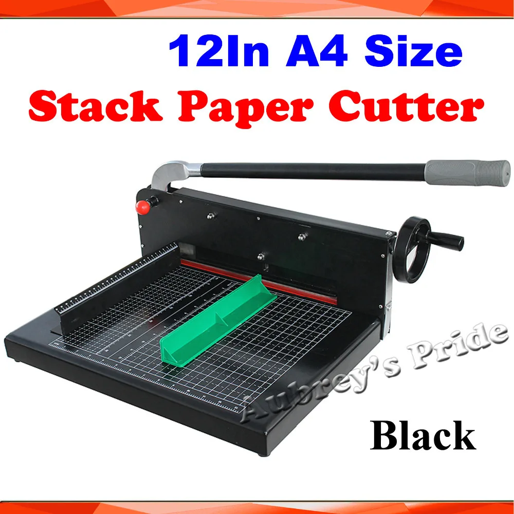 Heavy Duty All Metal Ream Guillotine 12" A4 Size Stack Paper Cutter ...