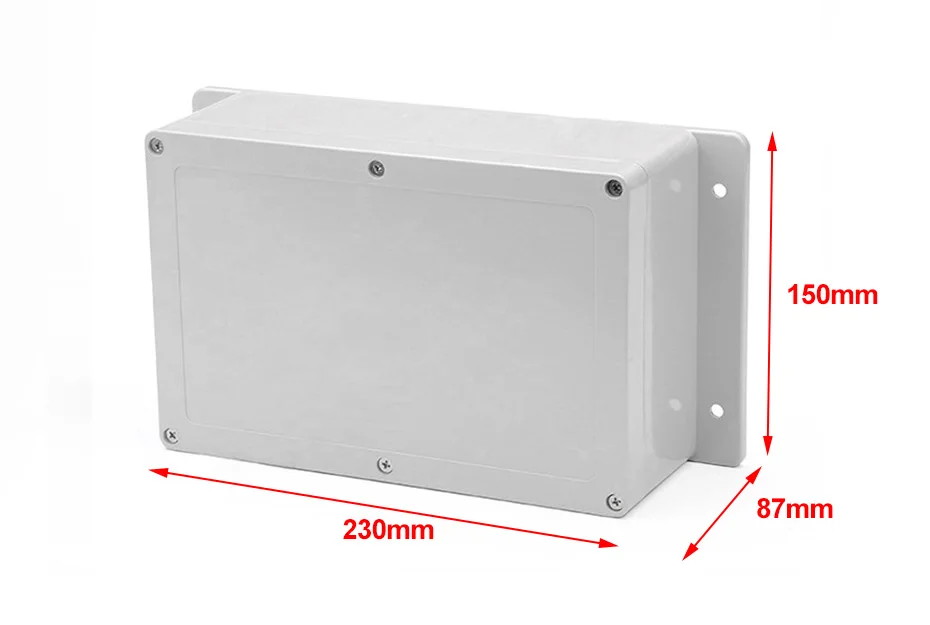 IP65 Waterproof Enclosure 100x100x70mm - ABS/rubber.