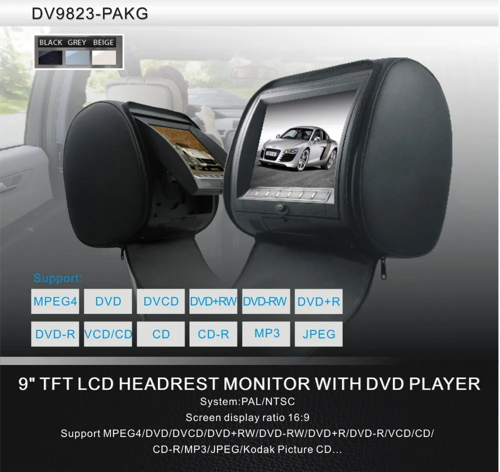 over headrestt DVd player – Android headrest monitor